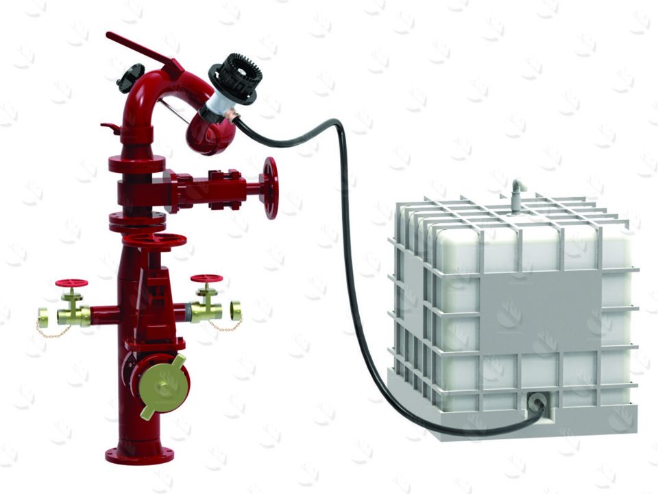 Hidrante Petrolero de agua espuma de 6" con dos salidas laterales de 2 ...